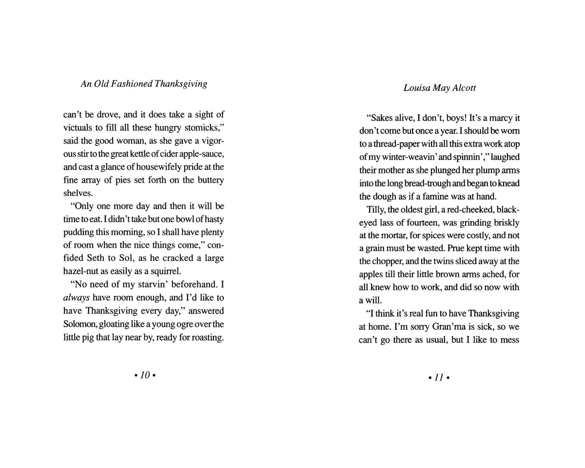An Old-Fashioned Thanksgiving by Louisa May Alcott Pocketbook Made in ...