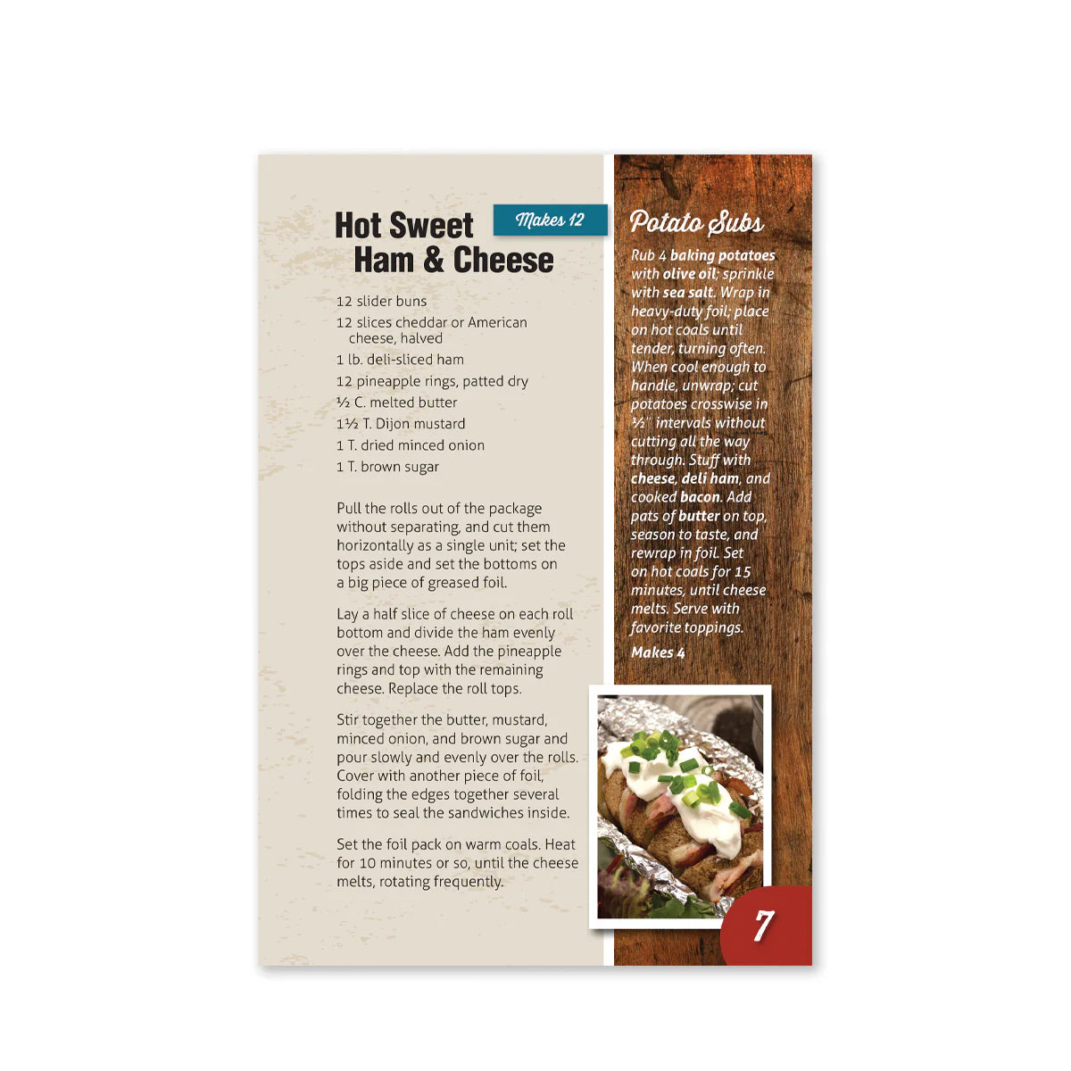 One & Done Campfire Meals Cookbook & Ideas 2925 Made in USA ...