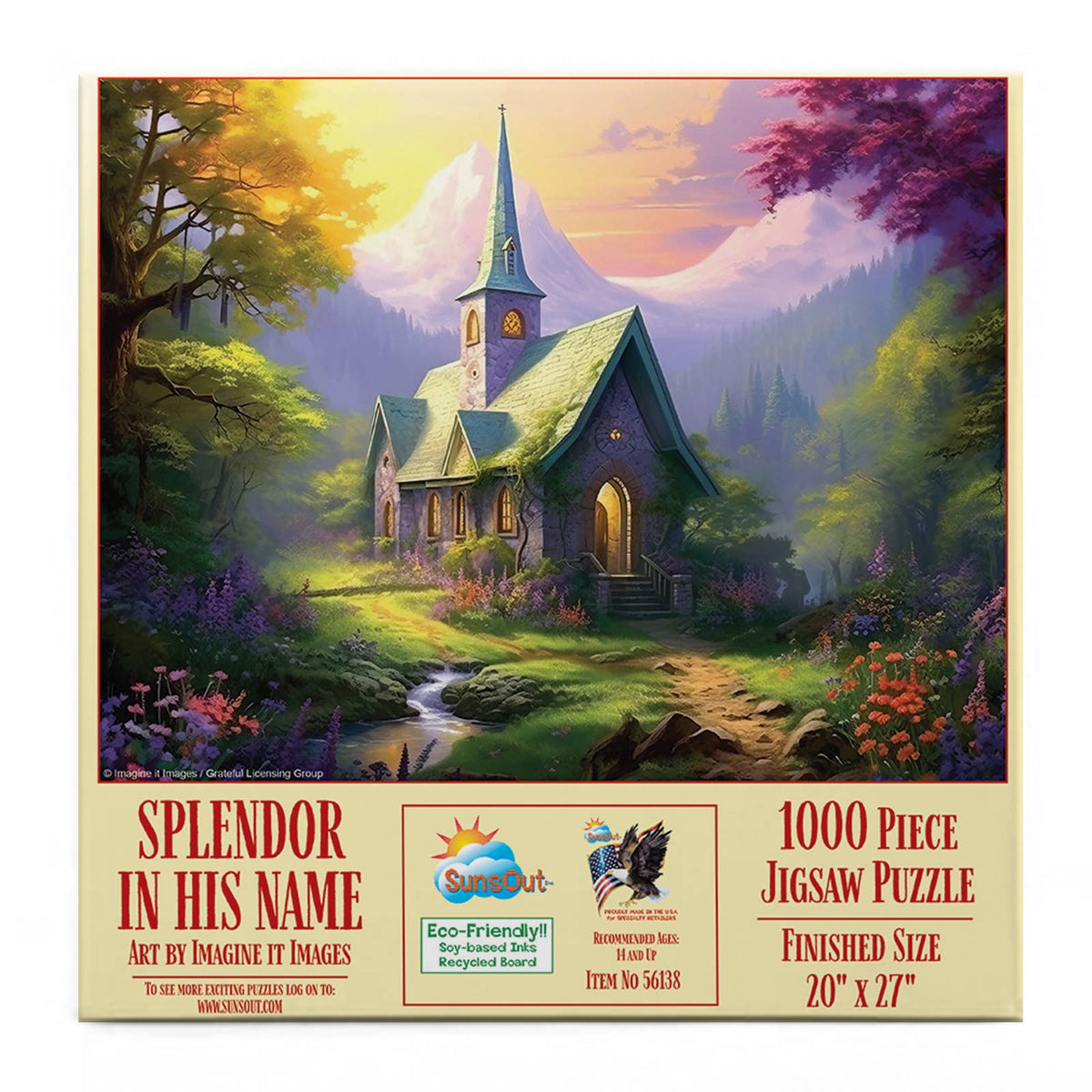 New: 0142 Splendor in His Name 1000 pc Puzzle – MadeinUSAForever