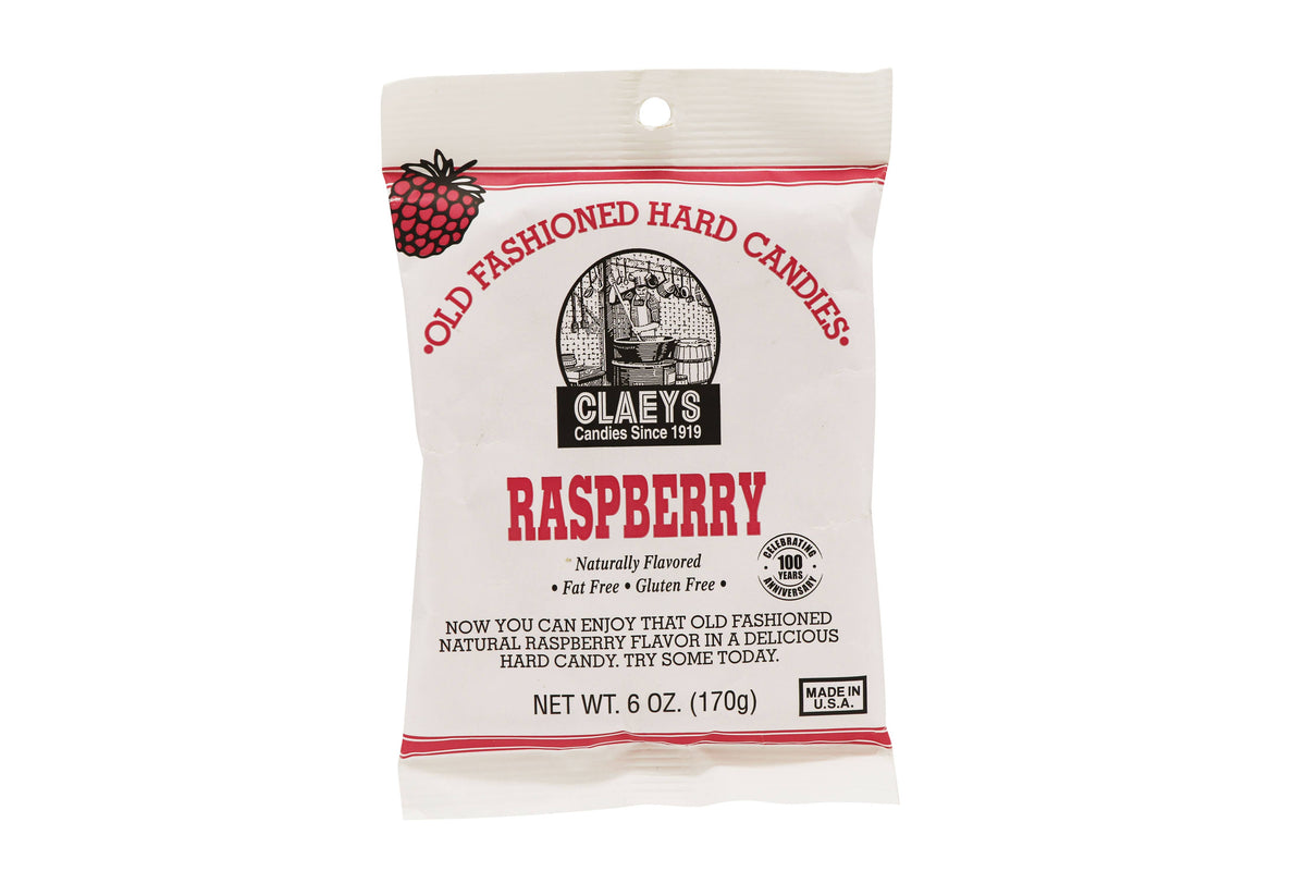Claeys Old Fashioned Hard Candies Raspberry, 6oz Bag – MadeinUSAForever
