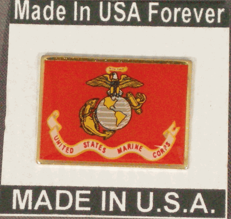 Sale: Supplies Limited USA Marines Corps Flag Pin Made in USA ...