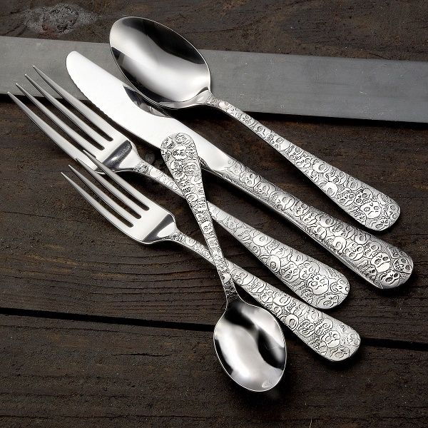 Calavera (Skull) Halloween - 60 Piece Set Flatware American Made ...