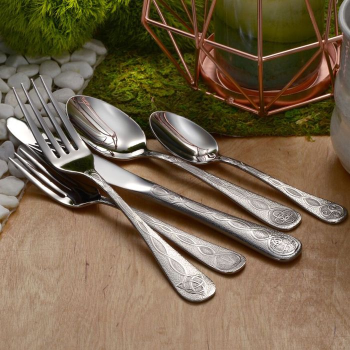Celtic Stainless Flatware 65 Piece Set Made in USA – MadeinUSAForever